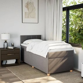 Box spring postel s matrací taupe 80x200 cm textil 3288811
