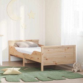 Rám postele s roztažitelnou matrací s čelo Hnědá 80 x 200 cm 3385952