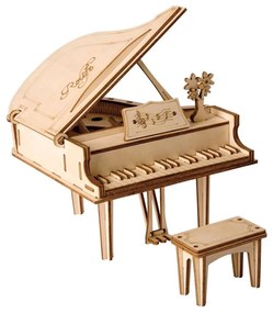 RoboTime dřevěné 3D puzzle Velké piano