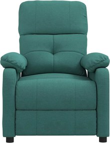 Masážní křeslo tmavě zelené textil 289678