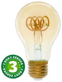 Prémiová designová retro LED žárovka E27 4,5W 400lm EXTRA TEPLÁ filament ekv. 35W 3 roky