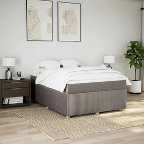 Box spring postel s matrací taupe 140x200 cm textil 3285578