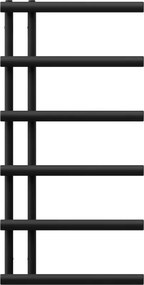 Mexen Jukon dekorativní koupelnový radiátor 988 x 500 mm, 461 W, černý - W116-0988-500-00-70