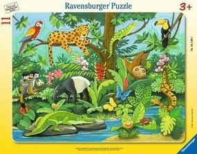 Ravensburger Zvířata v deštném pralese / 11 dílků / od 3 let