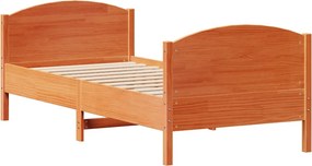 Postel bez matrace voskově hnědá 90 x 200 cm masivní borovice 3301808