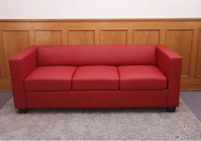 3-2-1 Sedací souprava Sedací souprava Lounge sofa Lille ~ Kůže, červená