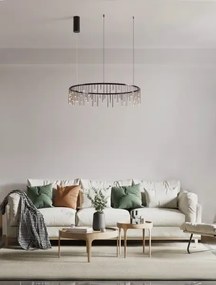Luxusní lustr Stellar 80 černá