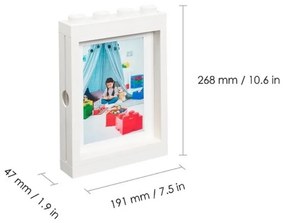 Lego® Bílý fotorámeček LEGO® Storage 27 x 19 cm