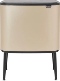 Odpadkový koš Bo Touch Bin 3 x 11 l champagne