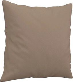 2místná pohovka s polštáři cappuccino 140 cm umělá kůže 3200992