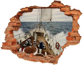 Wallmuralia Foto fotografie díra na zeď Plachetnice na moři 90x70 cm