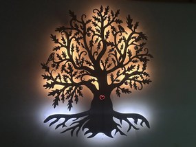 Li-Go "Dub" světelný strom 230V 45x55 cm provedení povrchu: bříza
