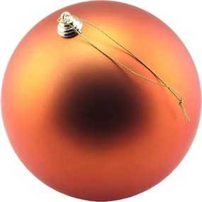 Velká vánoční koule 20 cm, měděná, matná
