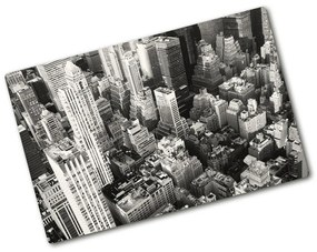Wallmuralia Kuchyňská deska skleněná New York z ptačího pohledu 80x52 cm