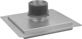 BPS-koupelny Čtvercový sprchový odtokový žlab DL08-QUBE-G3  15x15 cm, satén