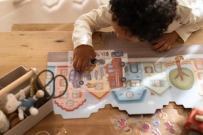 Little Dutch Knížka se samolepkami Hasičská stanice Jim
