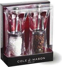 ColeMason Crystal / Dárková sada mlýnku na pepř a slánky / akryl / tra