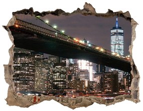 Wallmuralia Fototapeta díra na zeď Manhattan New York 95x64 cm