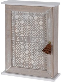 Skříňka na klíče - věšák na drobnosti s dvířky KEY BOX