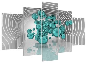 Abstraktní obraz - bubliny (150x105 cm)
