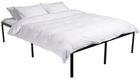 Kovová Postel Hamlin - 200 x 140, v 41 cm - Černá