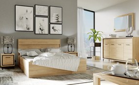 Ložnice MEDIOLAN | sestava C | 5 dílů | natural hikora