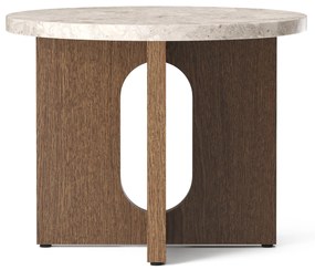 AUDO (MENU) Odkládací stolek Androgyne Ø50, Dark Stained Oak, Stone