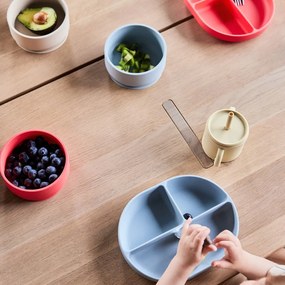 Šedomodrá silikonová dětská miska ø 6 cm Enkei – OYOY Mini