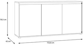 Komoda do obývacího pokoje SKELPE