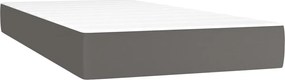 vidaXL Box spring postel s matrací 80 x 200 cm umělá kůže [3141091] Barva: cappuccino