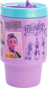 Plastový hrnek s víčkem a pítkem KPop Demon Hunters - HUNTR/X - 530 ml