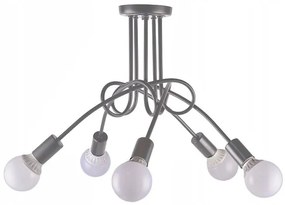 Toolight Paradise, stropní svítidlo 5xE27 392252, šedá, OSW-04013