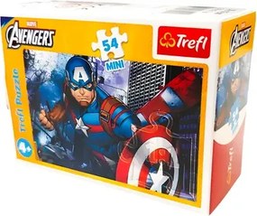 TREFL Puzzle Avengers: Kapitán Amerika / 54 dílků / 20 x 13 cm