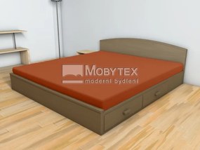 MATĚJOVSKÝ Prostěradlo cihlové Froté Exkluziv 180x220/25