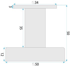 Rea Modern, 1-háček na ručník, 6606A, měděná matná, REA-98007