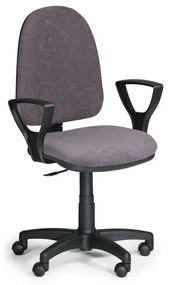 Pracovní židle Torino s područkami, šedá