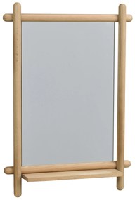 Přírodní masivní dubové nástěnné zrcadlo Rowico Jordan, 74 cm