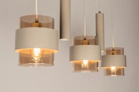 Závěsné svítidlo Retro 70er 5/110 Line Taupe