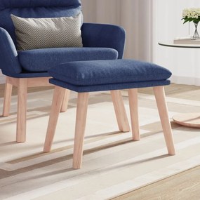 Podnožka modrá 45 x 29,5 x 35 cm textil 341428
