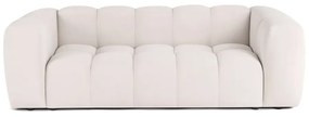 Krémová sametová pohovka 225 cm Cube - II. jakost – Bonami Selection