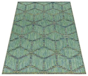 Ayyildiz, Kusový koberec Bahama 5151 Green – na ven i na doma, 80x250, zelená, chodba / předsíň