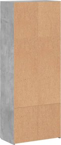 Kartotéka betonově šedá 60 x 32 x 153 cm kompozitní dřevo 3276647
