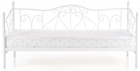 Kovová postel Sumatra 90x200 jednolůžko bílé