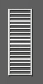 Zehnder Subway - Koupelnový radiátor 126x60 cm, rovný, středové připojení 5 cm, chrom SUBC-130-060