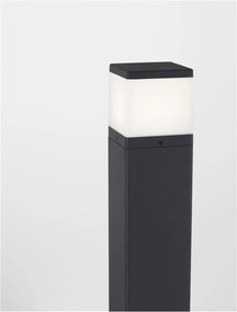 NV 9060185 Venkovní sloupkové svítidlo FERRON tmavě šedý hliník a čirý akrylový difuzor E27 1x12W 220-240V bez žárovky IP65 - NOVA LUCE