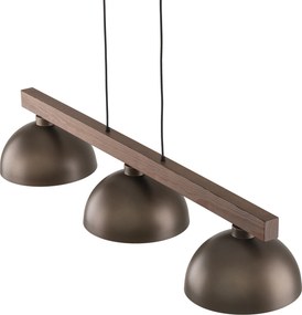 TK Lighting Hnědý závěsný lustr Oslo pro žárovku 3x E27 TK6299