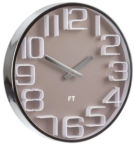 Designové nástěnné hodiny Future Time FT7010BR Numbers 30cm