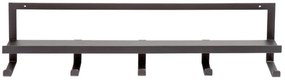 OnaDnes -20% Hoorns Černý kovový nástěnný věšák Cheyanne 13 x 50 cm