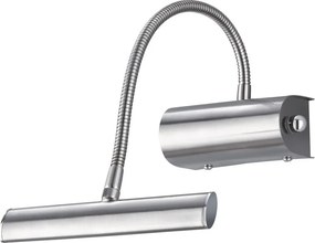 LED nástěnné svítidlo s ohybatelnou konstrukcí/stmívatelné ve stříbrné barvě Curtis – Trio