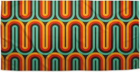 Sablio Ručník Retro vlny - 50x100 cm